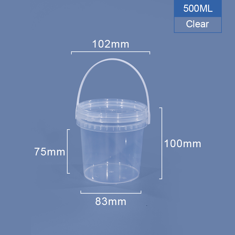 500ml Plastic Small Bucket with Lid from China manufacturer - Umetass